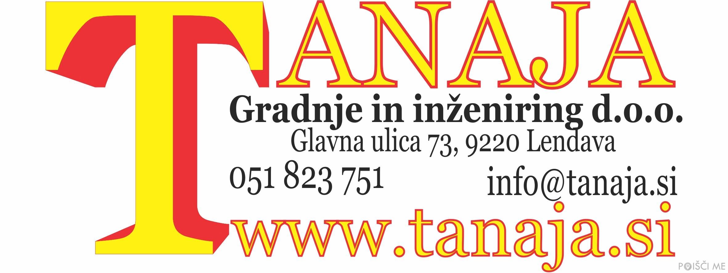 Tanaja, gradnje in inženiring d.o.o.-Lendava | Poišči.me